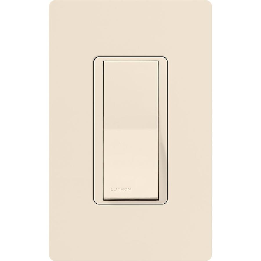 Lutron Claro 15-Amp 4-Way Light Almond Rocker Light Switch in the Light ...