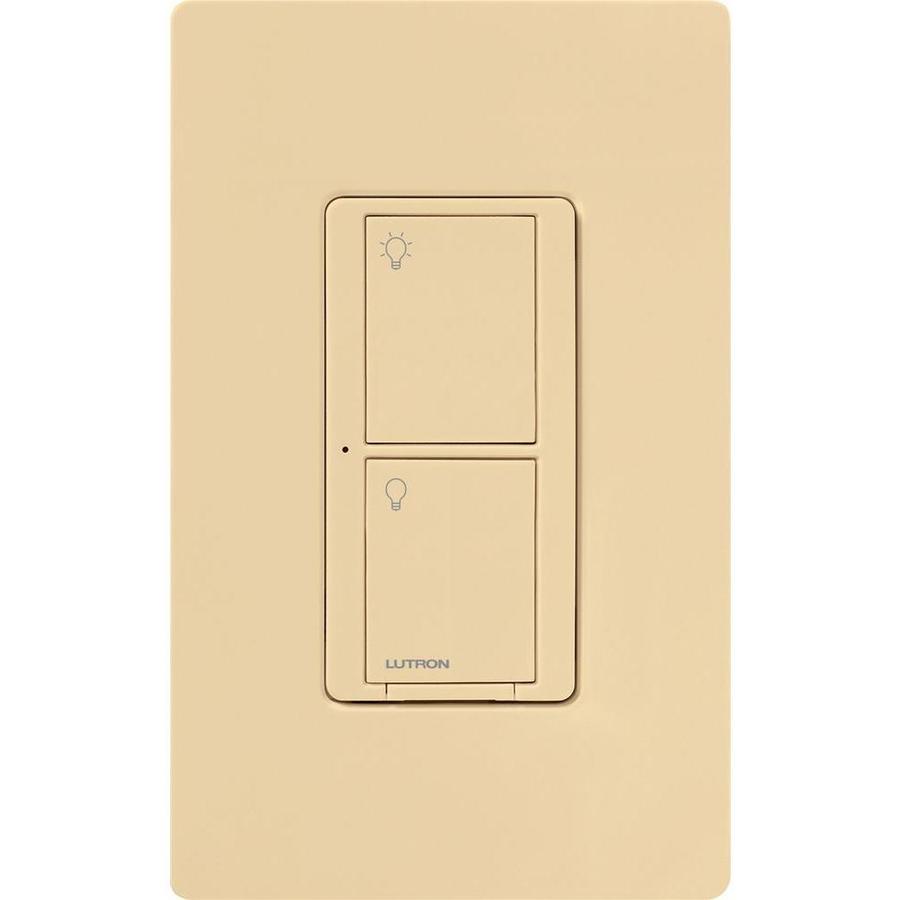 Lutron Caseta Wireless Single-Pole/3-Way Ivory Smart with LED Light ...