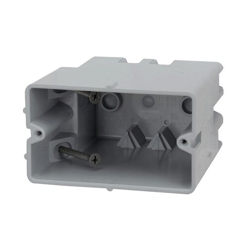 Madison Electric Products Original Horizontal 1-Gang Gray PVC New Work ...