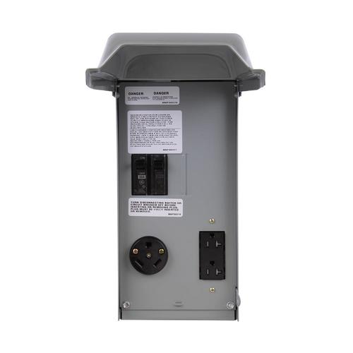 GE GE PowerMark Gold-Gang Gray Galvanized Steel Weatherproof New Work ...