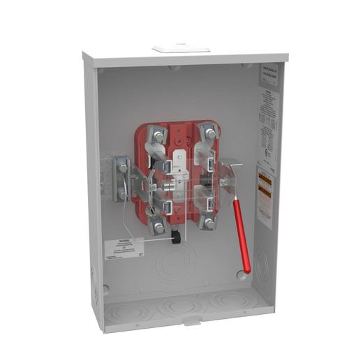 Milbank 200-Amp 1 Gang Ringless Overhead/Underground Meter Socket in ...