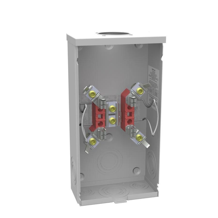 Milbank 200-Amp 1 Gang Ringless Overhead Only Meter Socket in the Meter ...