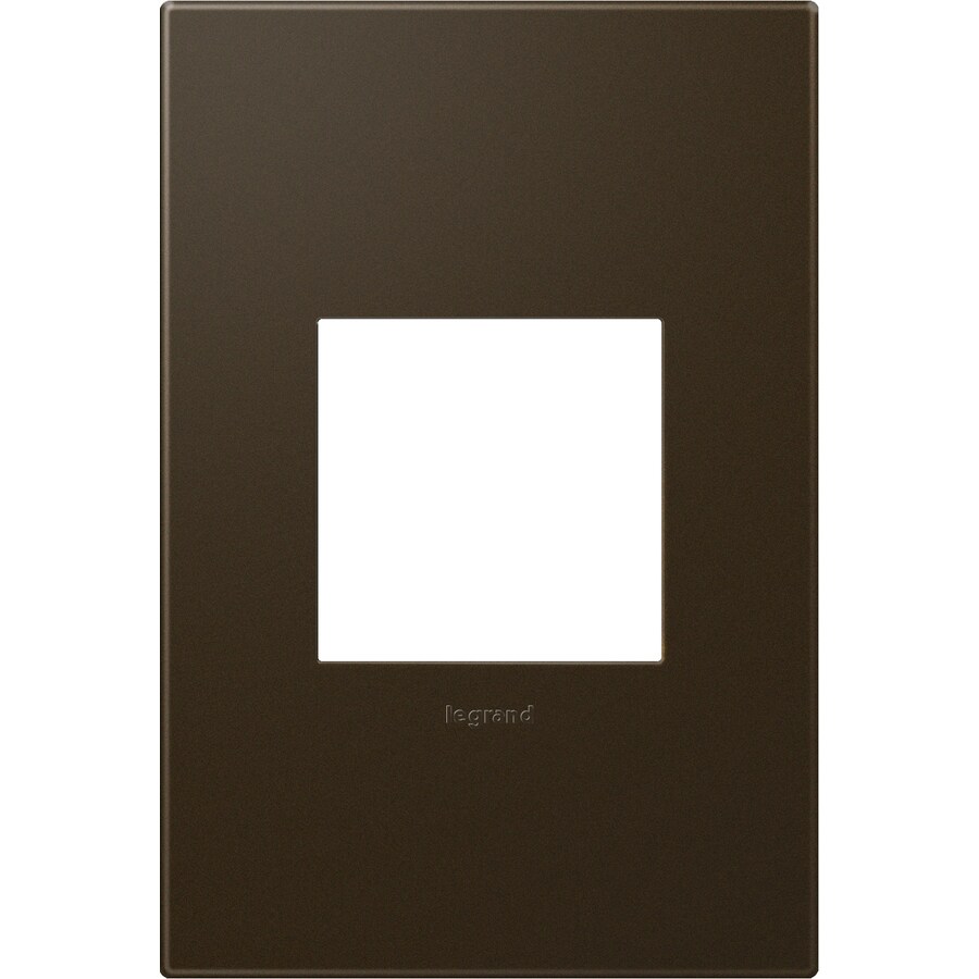 Legrand adorne 1-Gang Bronze Single Square Screwless Specialty Wall ...
