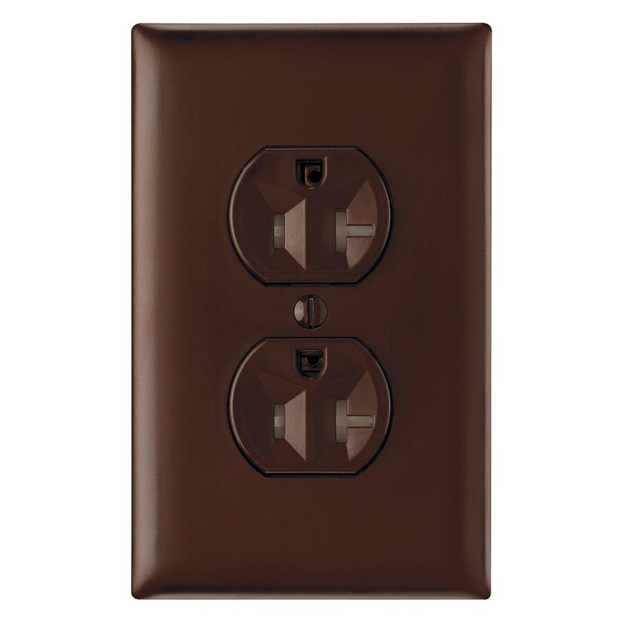 Legrand Brown 20-Amp Duplex Tamper Resistant Commercial Outlet in the ...