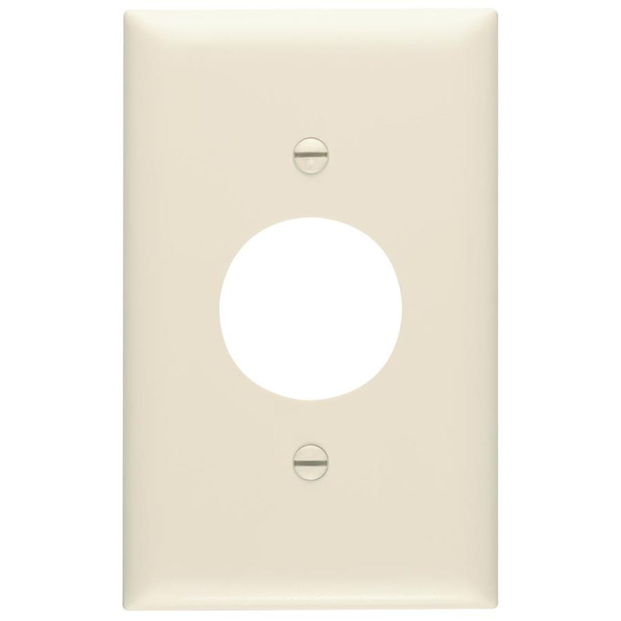Legrand 1-Gang Light Almond Single Round Midsize Wall Plate in the Wall ...