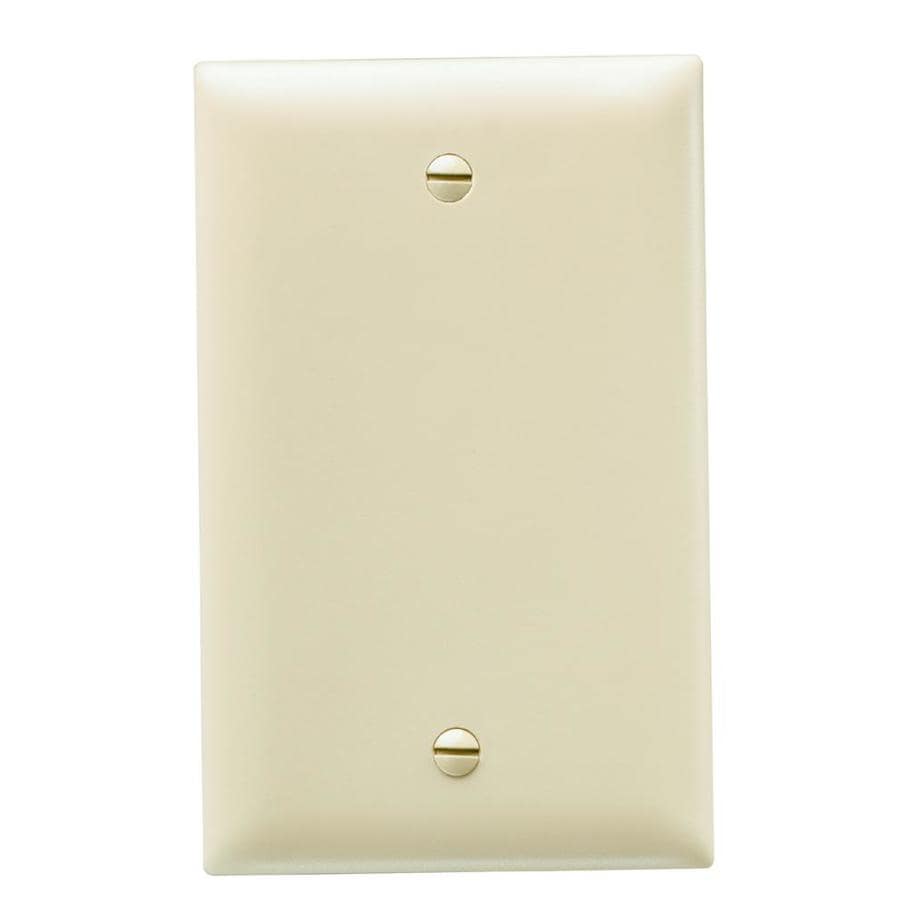 Legrand 1-Gang Ivory Single Blank Midsize Wall Plate in the Wall Plates ...