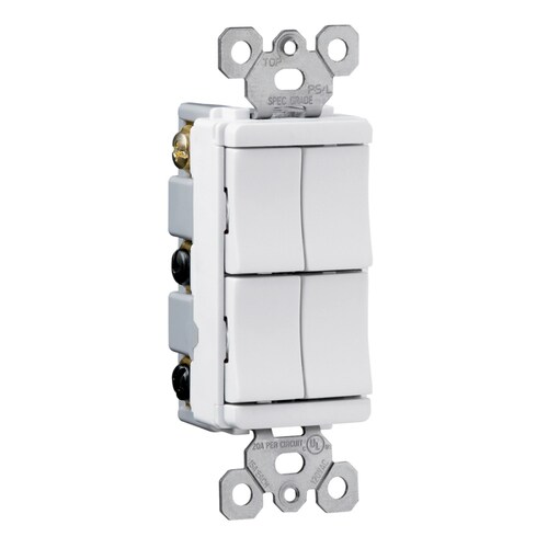Pass & Seymour/Legrand 4-Way White Light Switch at Lowes.com