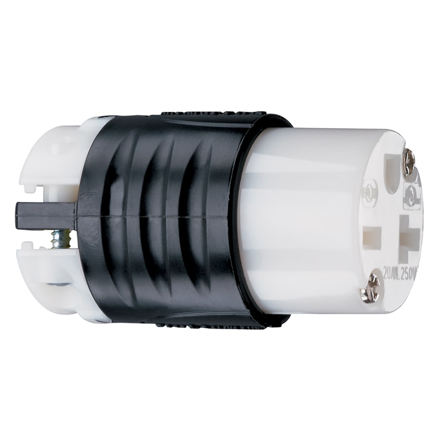 Shop Legrand 20-Amp 250-Volt Black 3-Wire Grounding Plug at Lowes.com
