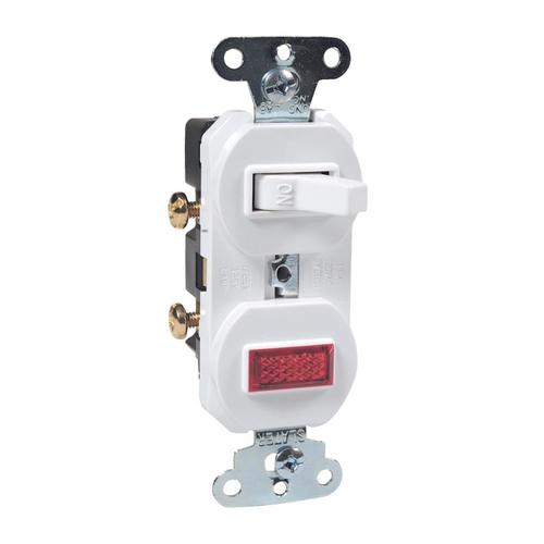 Legrand 15-Amp White Framed Toggle Light Switch in the Light Switches ...