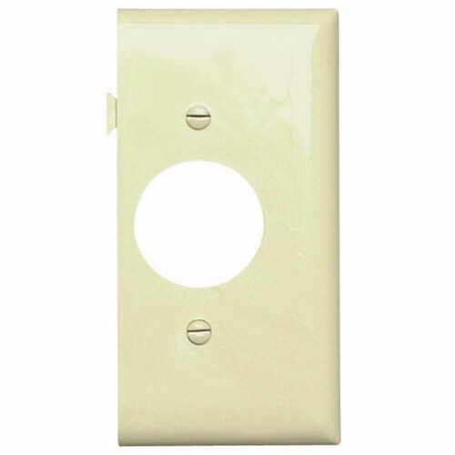 Pass & Seymour/Legrand 1-Gang Ivory Single Round Screwless Midsize Wall ...