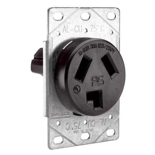 Pass & Seymour/Legrand Brown 30-Amp Round Outlet Residential in the ...