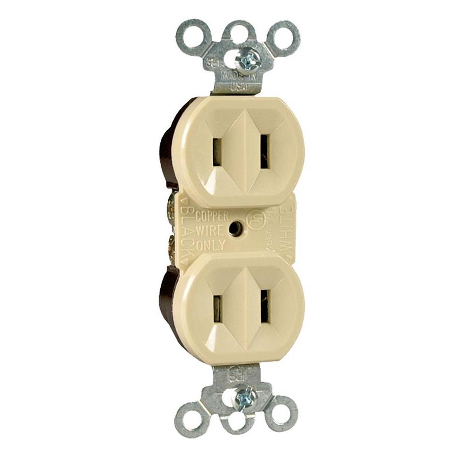 Legrand Ivory 15-Amp Duplex Outlet Residential Outlet in the Electrical ...