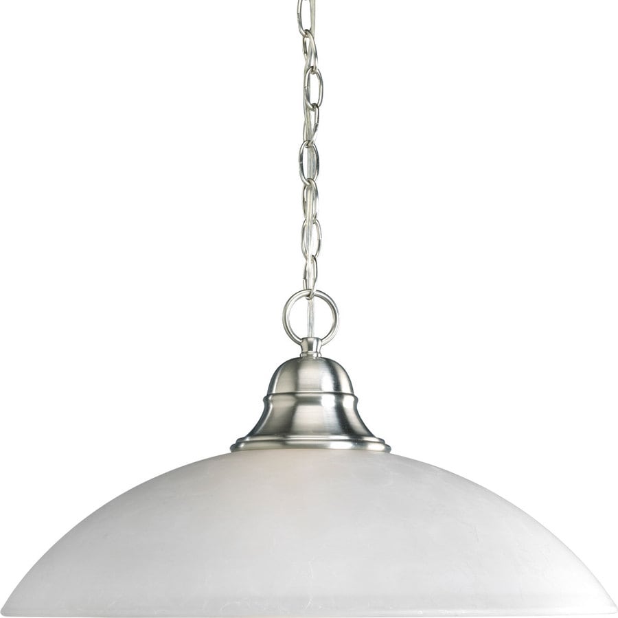 Progress Lighting Pavilion Brushed Nickel Transitional Etched Glass ...