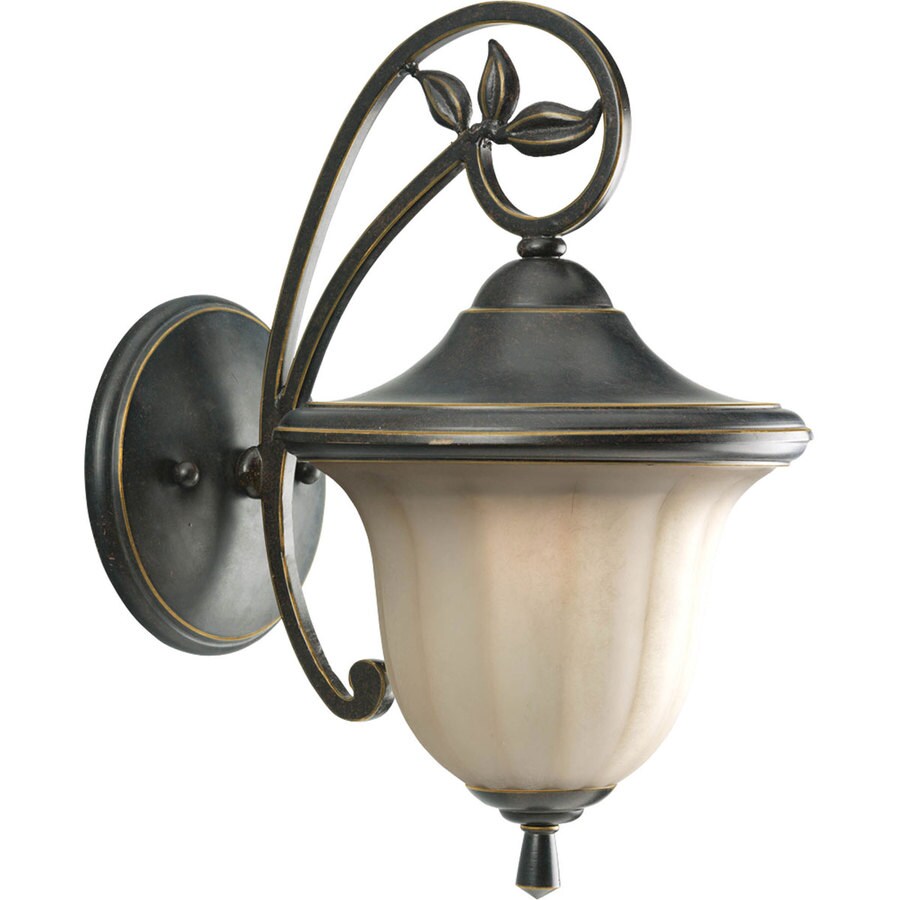 Progress Lighting Le Jardin 1-Light 15.25-in Espresso Outdoor Wall ...