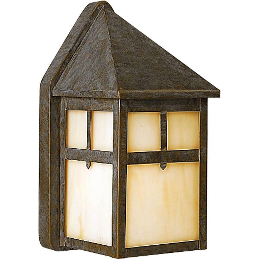 Progress Lighting Mission 1 -Light 8.5-in H Bronze Hardwired in the ...