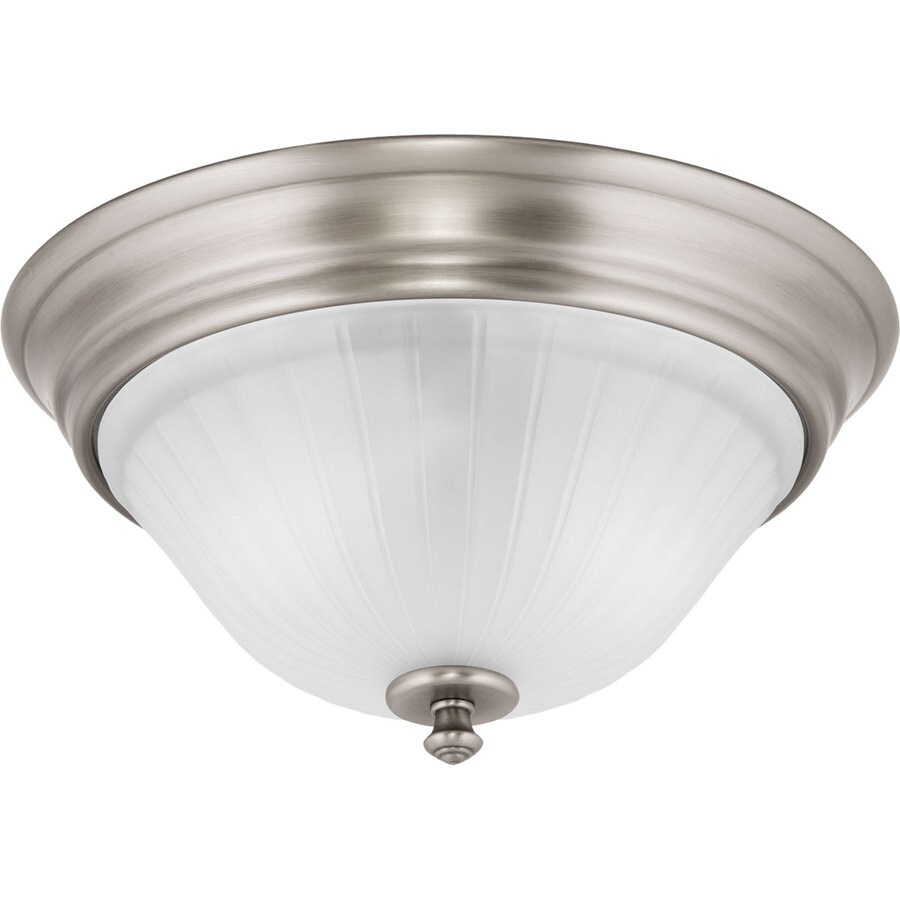 Progress Lighting Renovations 2-Light 12.75-in Antique Nickel Flush ...