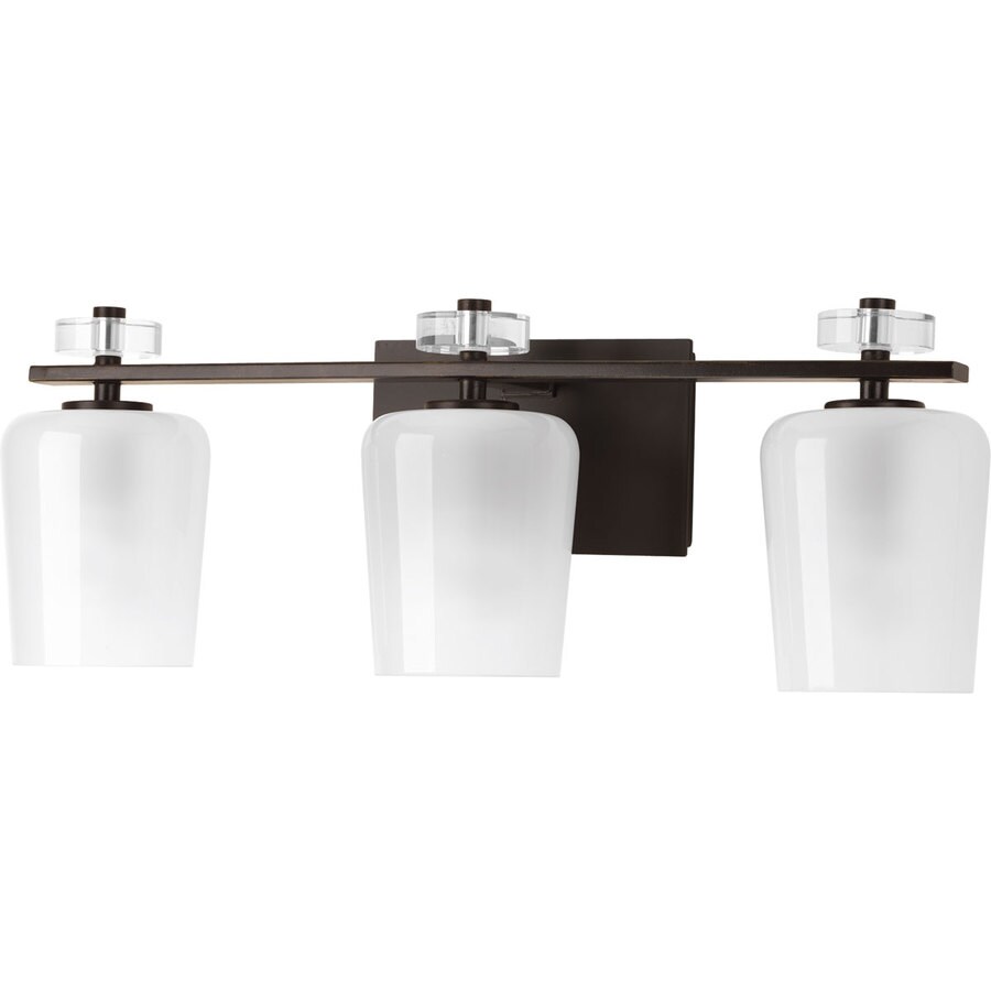 Progress Lighting Indulge 3-Light Antique Bronze Transitional Vanity ...