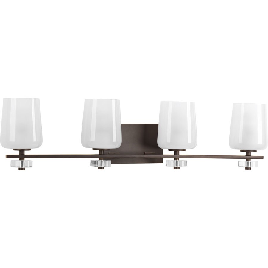 Progress Lighting Indulge 4-Light Antique Bronze Transitional Vanity ...