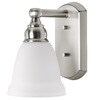 DELTA Windemere 1-Light 6-in Brushed Nickel Bell Vanity Light at Lowes.com