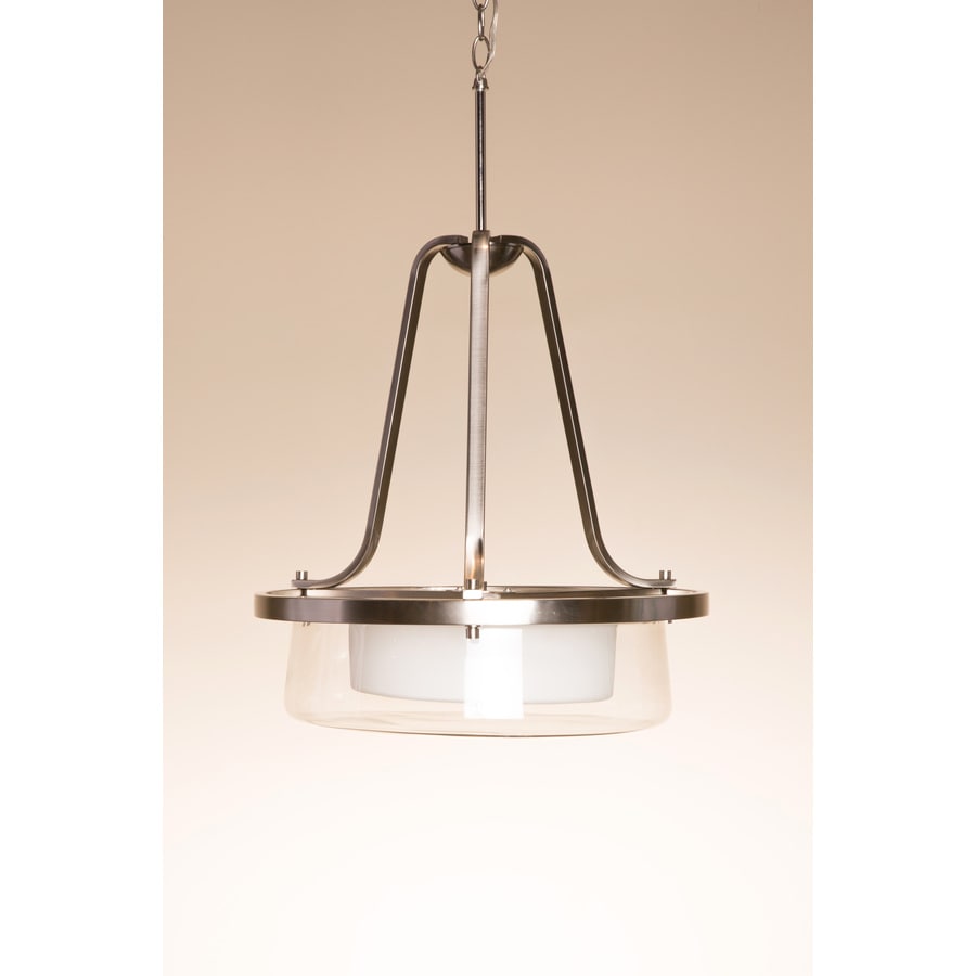 Progress Lighting Indulge Brushed Nickel Transitional Cylinder Pendant ...