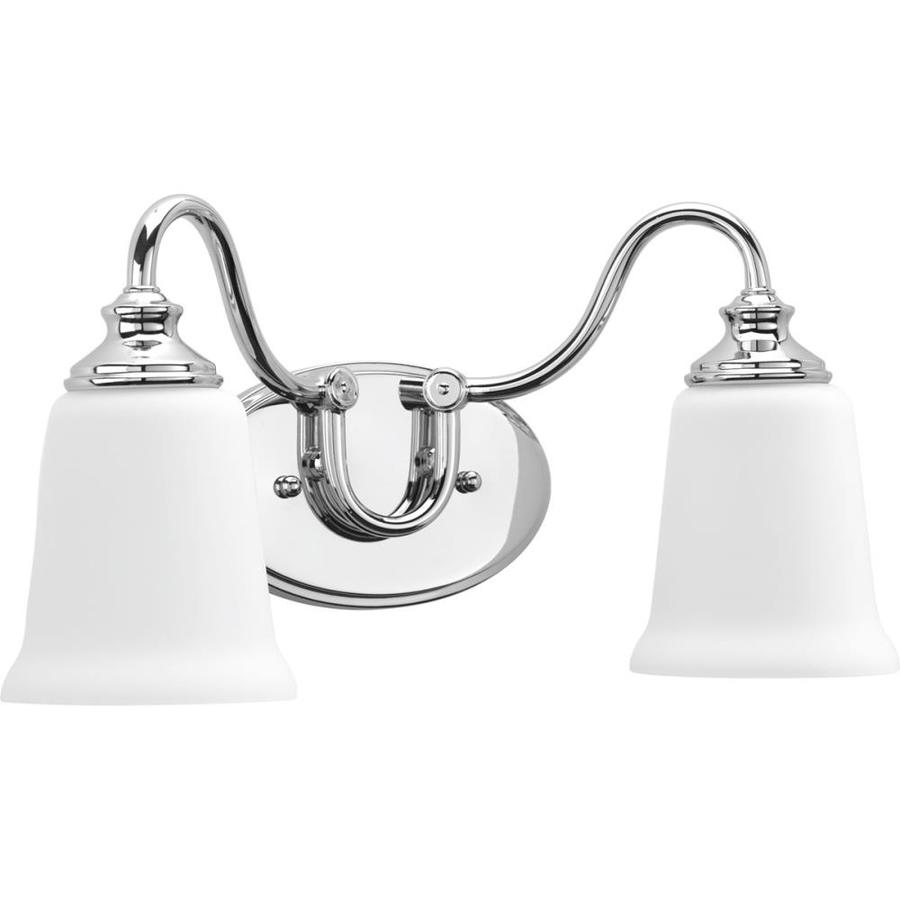 Progress Lighting Wander 2-Light Chrome Traditional Vanity Light in the ...