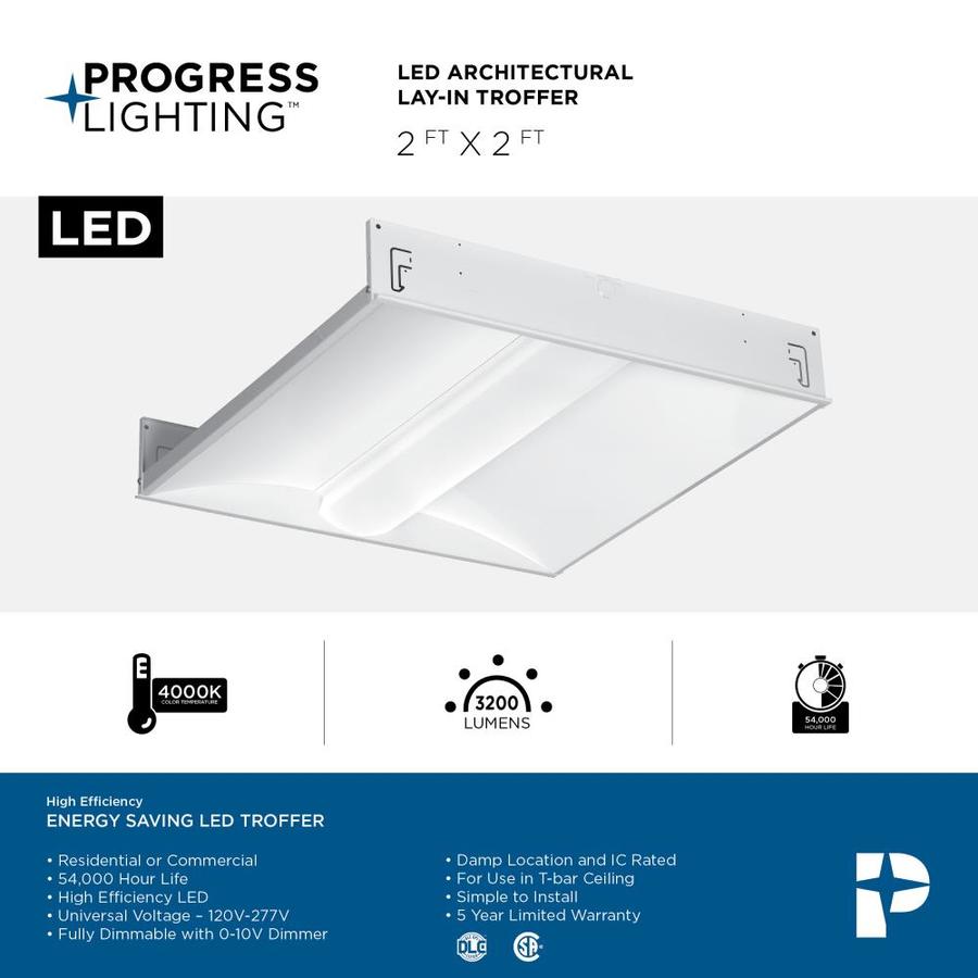 Progress Lighting LED Troffer in the Troffers department at Lowes.com