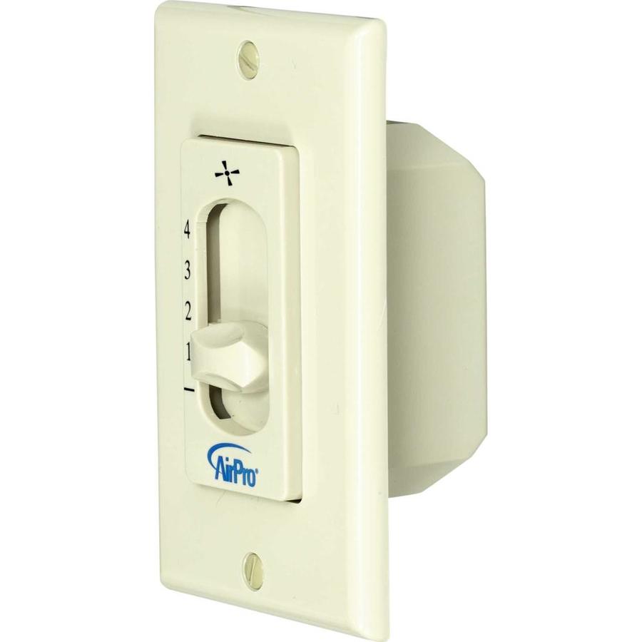 Progress Lighting Wall Control 4-Speed Off-white Wall-mount Ceiling Fan ...