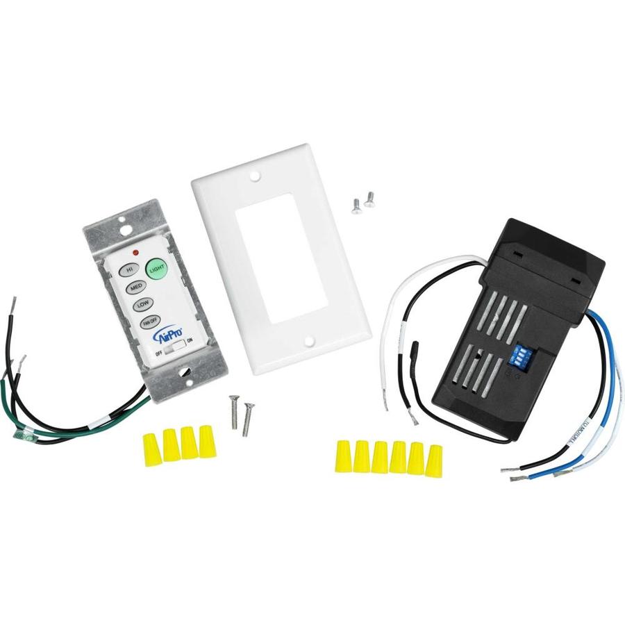 Progress Lighting Wall Control 4-Speed White Wall-mount Universal ...