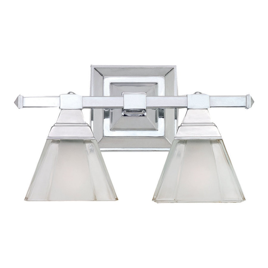 Sea Gull Lighting 2-Light Chrome Bathroom Vanity Light at Lowes.com