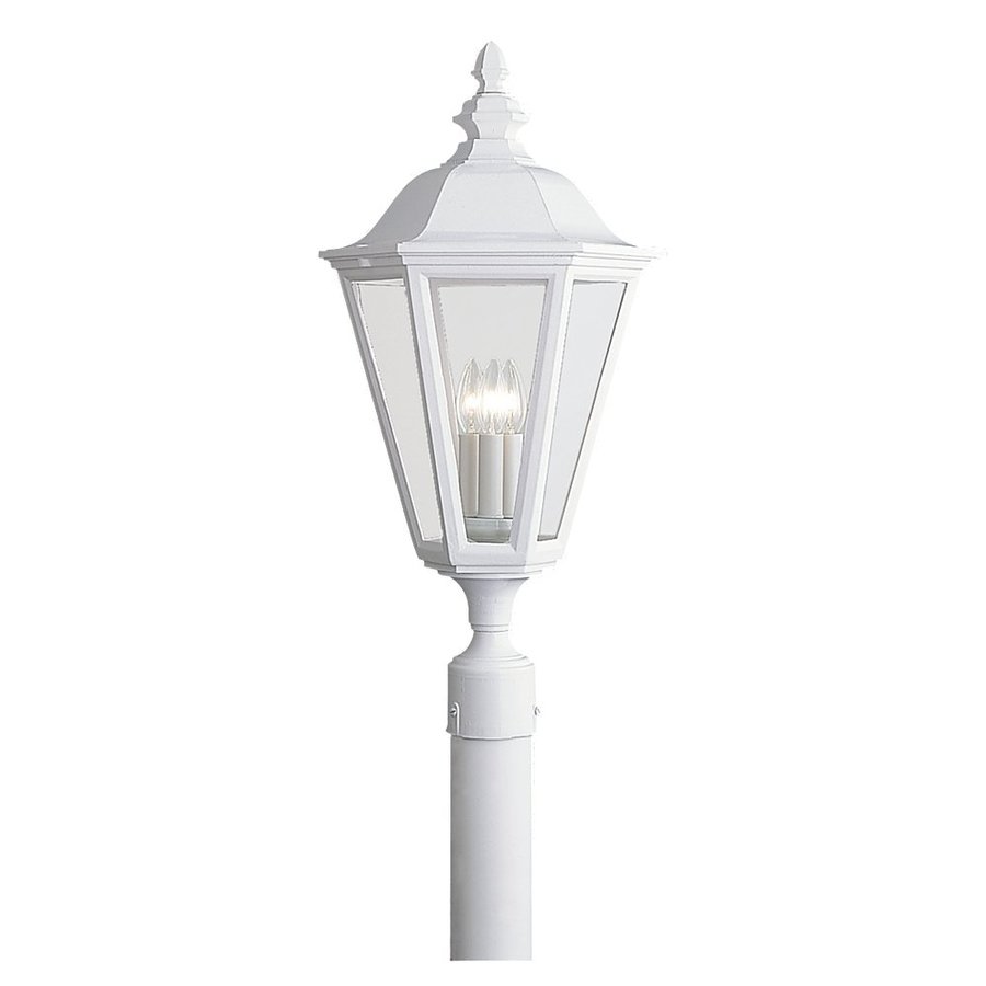 Sea Gull Lighting Three-Light Brentwood Outdoor Post Lantern at Lowes.com
