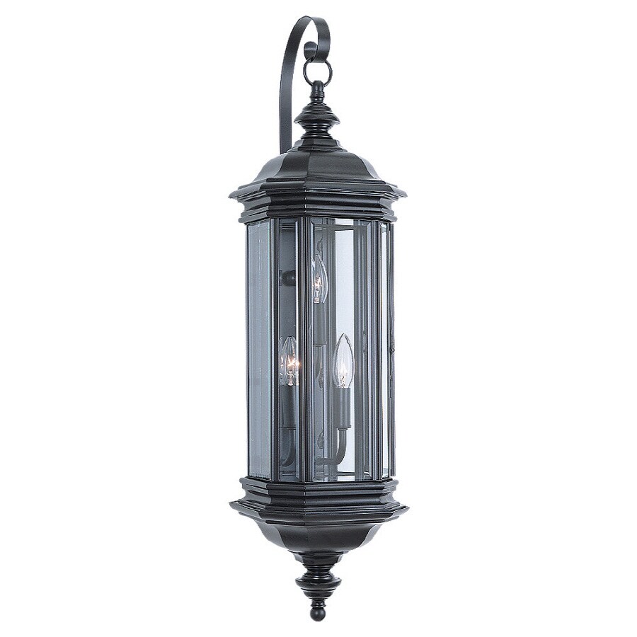 Sea Gull Lighting Three-Light Hill Gate Outdoor Wall Lantern at Lowes.com