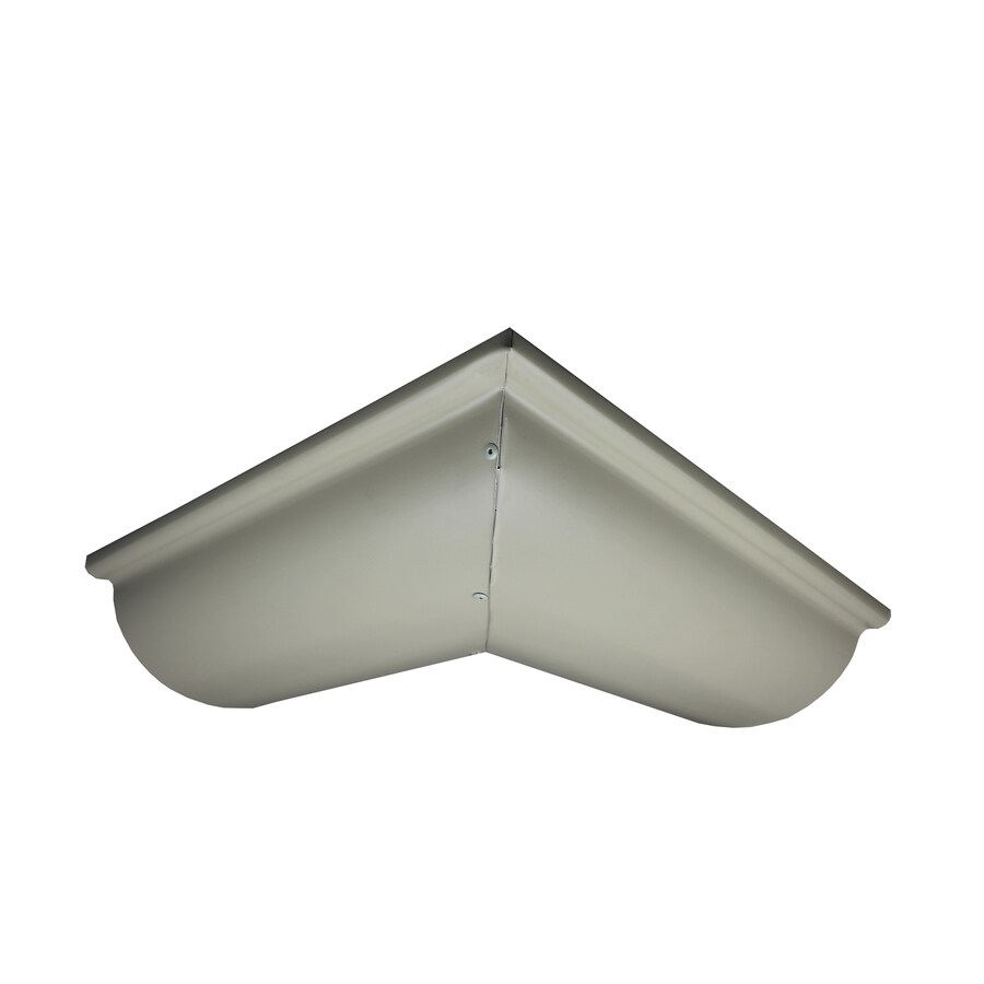Spectra 6-in x 10-in Half Round Gutter Outside Corner in the Gutters ...