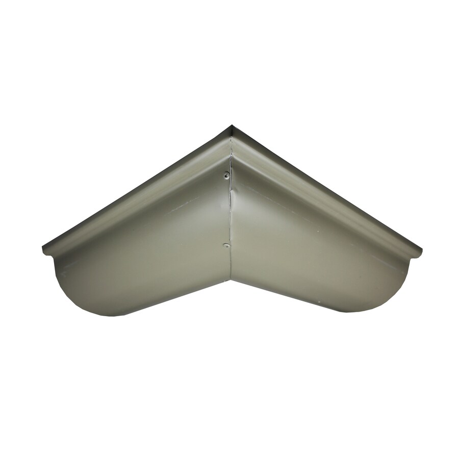 Spectra 6-in x 10-in Half Round Gutter Outside Corner in the Gutters ...