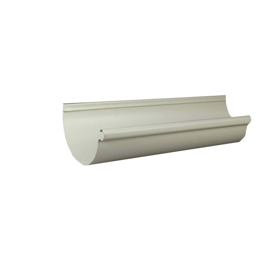Spectra S Almond 6IN Hlf Round CTL Gutter in the Gutters department at ...