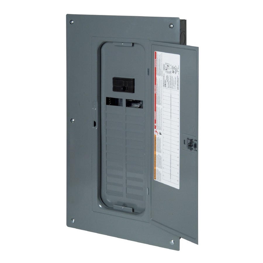 Square D 24-Circuit 24-Space 125-Amp Main Lug Convertible Load Center ...