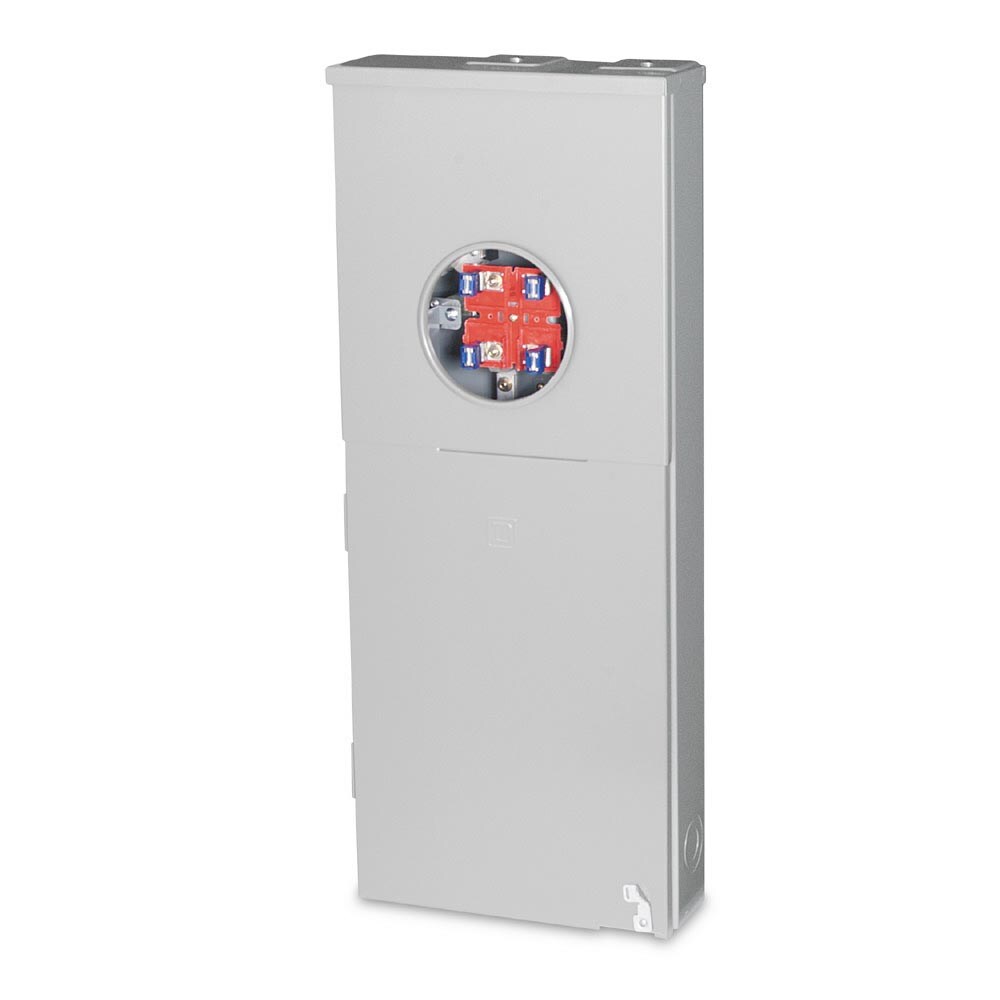 Square D Company 200 Amp Combination Meter Socket Panel Surface Mount ...