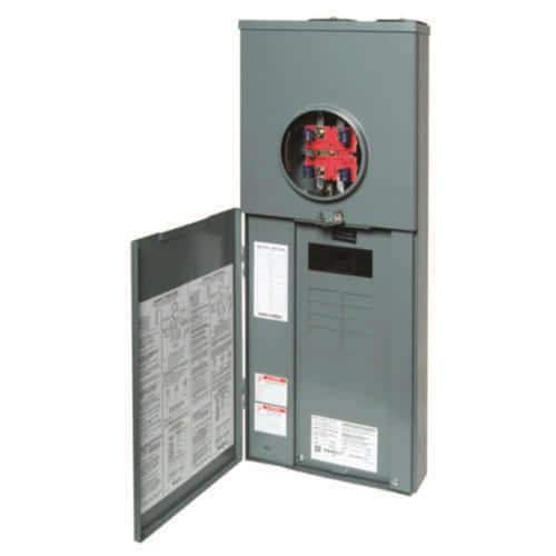 Square D 100-Amp 8-Spaces 16-Circuit Main Breaker Meter Combo Load ...