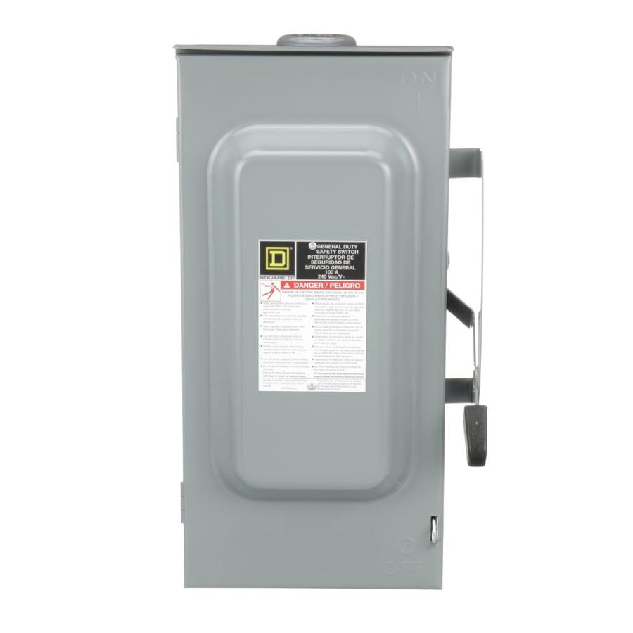 Square D 100-Amp 3-Pole Non-Fusible Safety Switch Disconnect in the ...