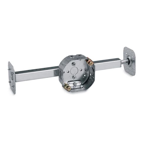 STEEL CITY 1-Gang Silver Metal Old Work Standard Ceiling Fan Ceiling ...