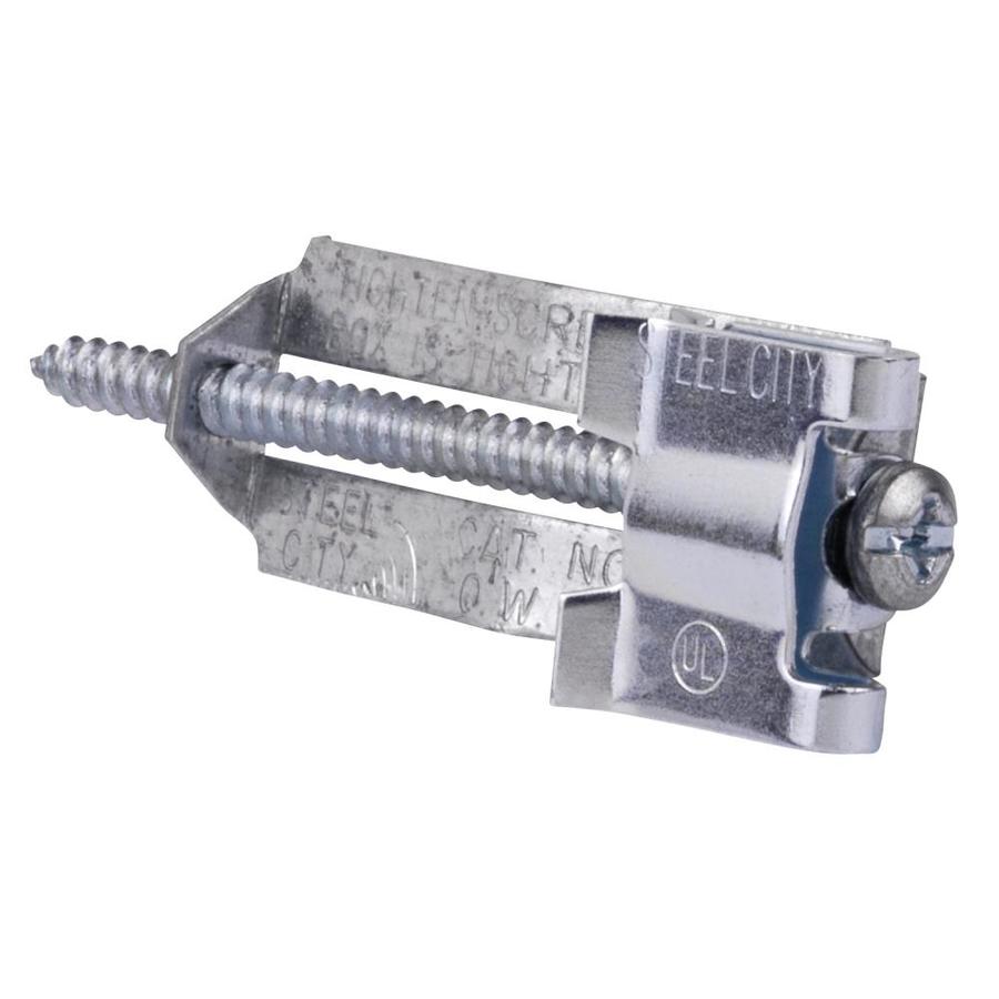 STEEL CITY 2-Pack Stainless steel Metal Box holder Wall Electrical Box ...