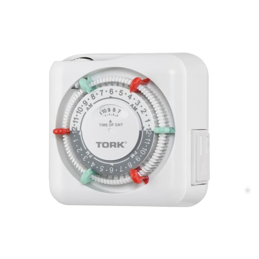 TORK 2-Outlet Plug-In Lighting Timer in the Lighting Timers department ...