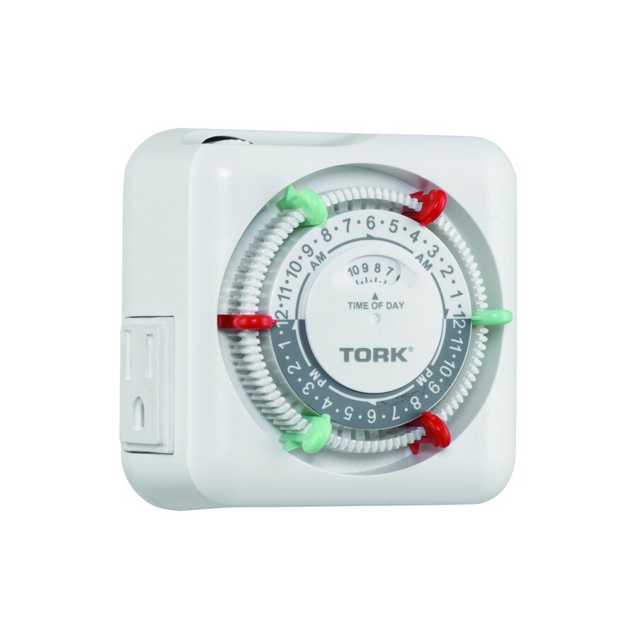 TORK 2-Outlet Mechanical Lighting Timer in the Lighting Timers ...