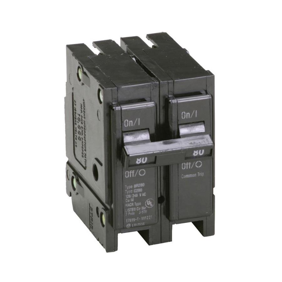 Eaton Type Br 80-Amp 2-Pole Standard Trip Circuit Breaker at Lowes.com
