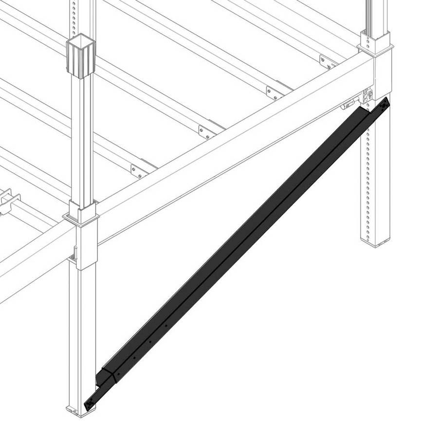 Gatehouse 3-in H x 6-in W Galvanized Steel Wheelchair Ramp Cross Brace ...