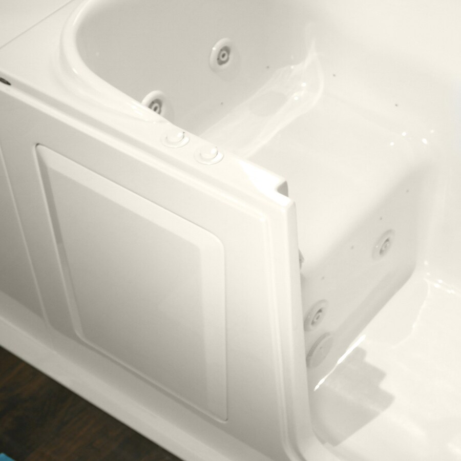 Safety Tubs 50-in L x 30-in W x 37-in H Biscuit Gelcoat/Fiberglass ...