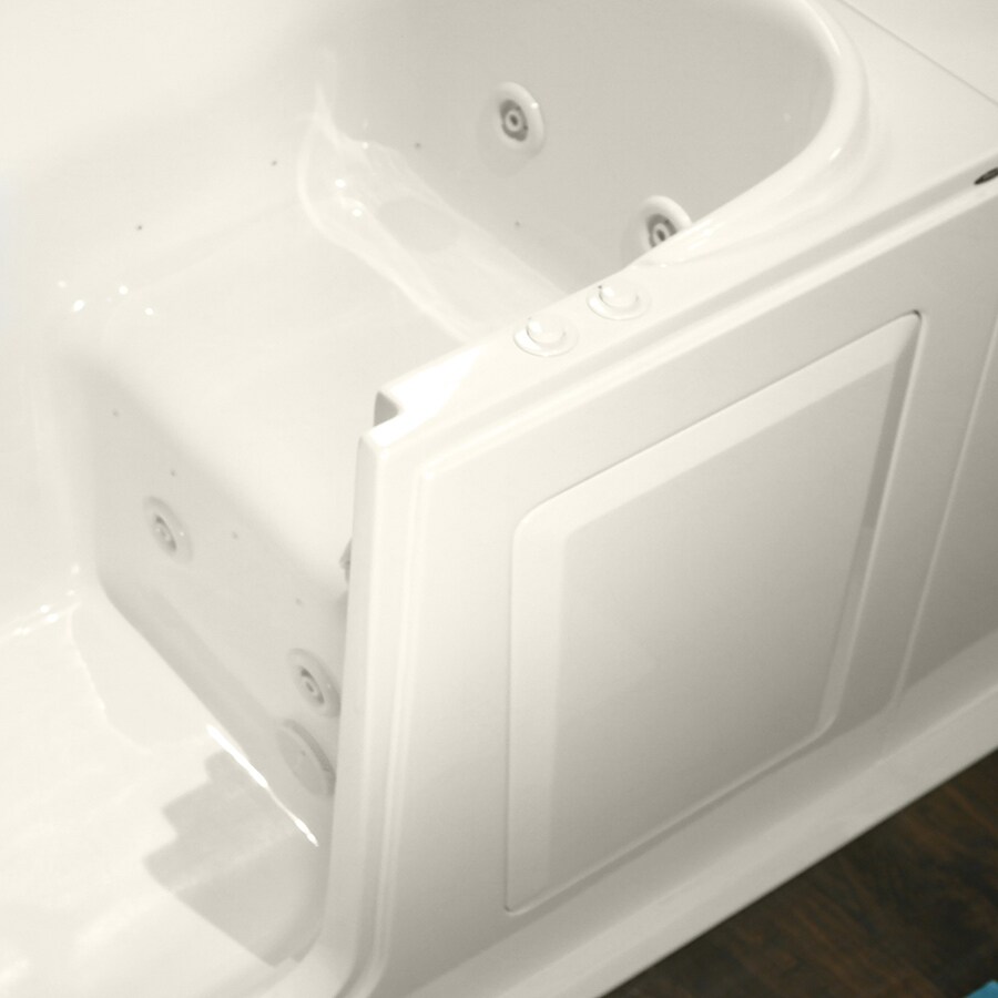 Safety Tubs 50-in L x 30-in W x 37-in H Biscuit Gelcoat/Fiberglass ...