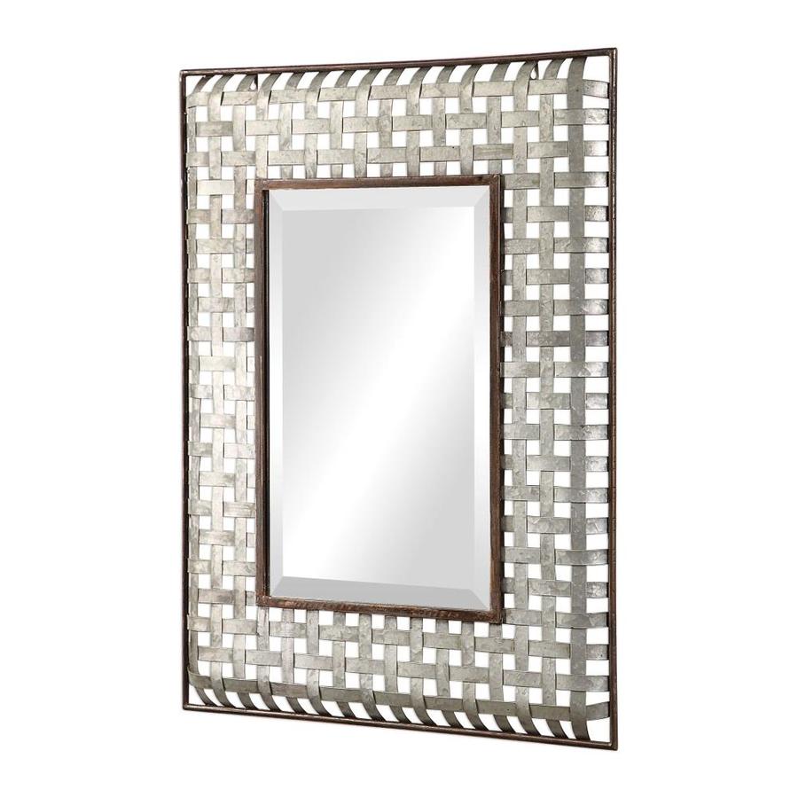 Global Direct 36.25-in L x 28.25-in W Framed Wall Mirror in the Mirrors ...