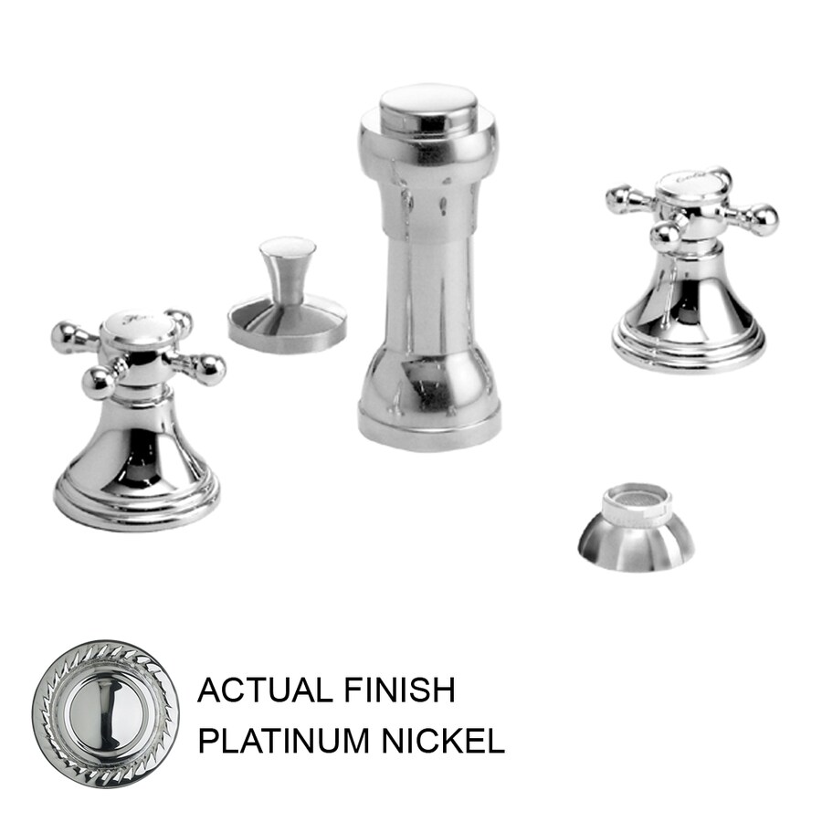JADO Classic Platinum Nickel Vertical Spray 4-hole Bidet Faucet at ...