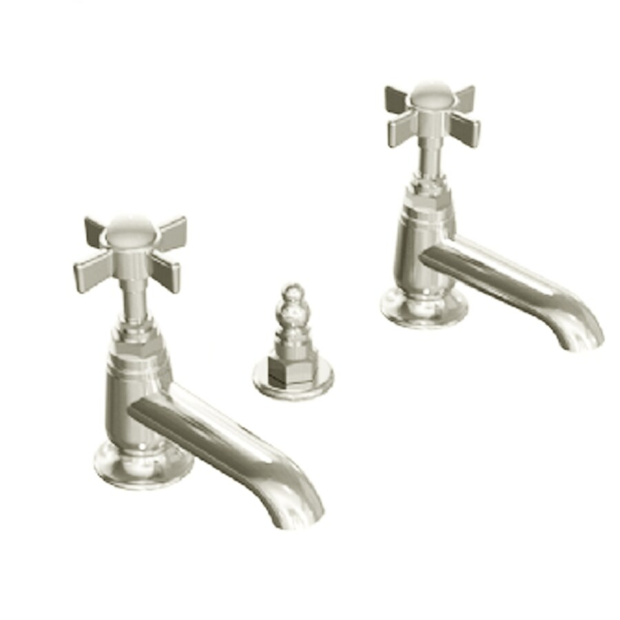 JADO Savina Platinum Nickel Widespread 3-handle WaterSense Bathroom ...
