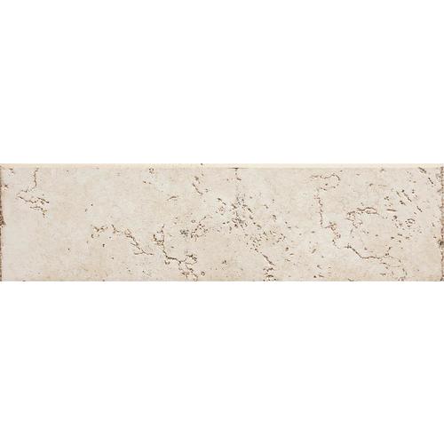 Del Conca Rialto White Thru Body Porcelain Bullnose Tile (Common: 3-in ...